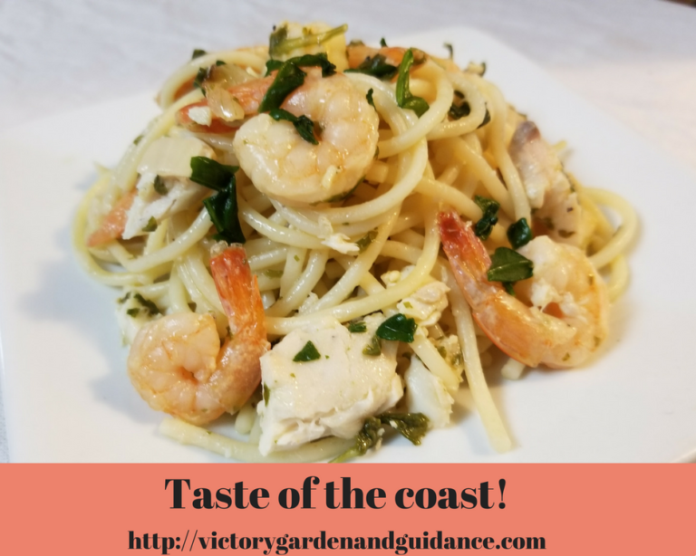 Seafood scampi from the Florida coast, letting you hold on to summer.